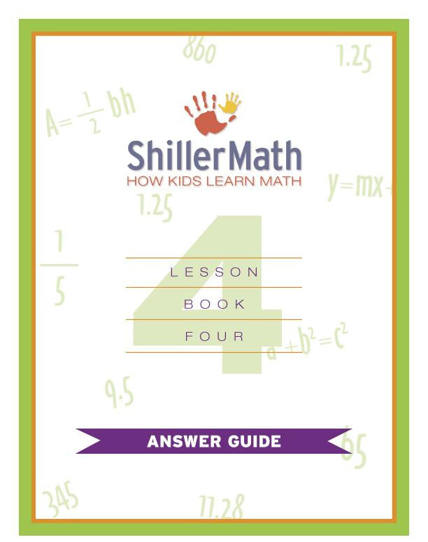 Math Answer Guide 4 – ShillerLearning